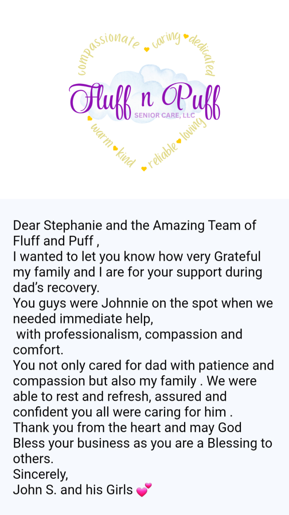 About – Fluff N' Puff Senior Care